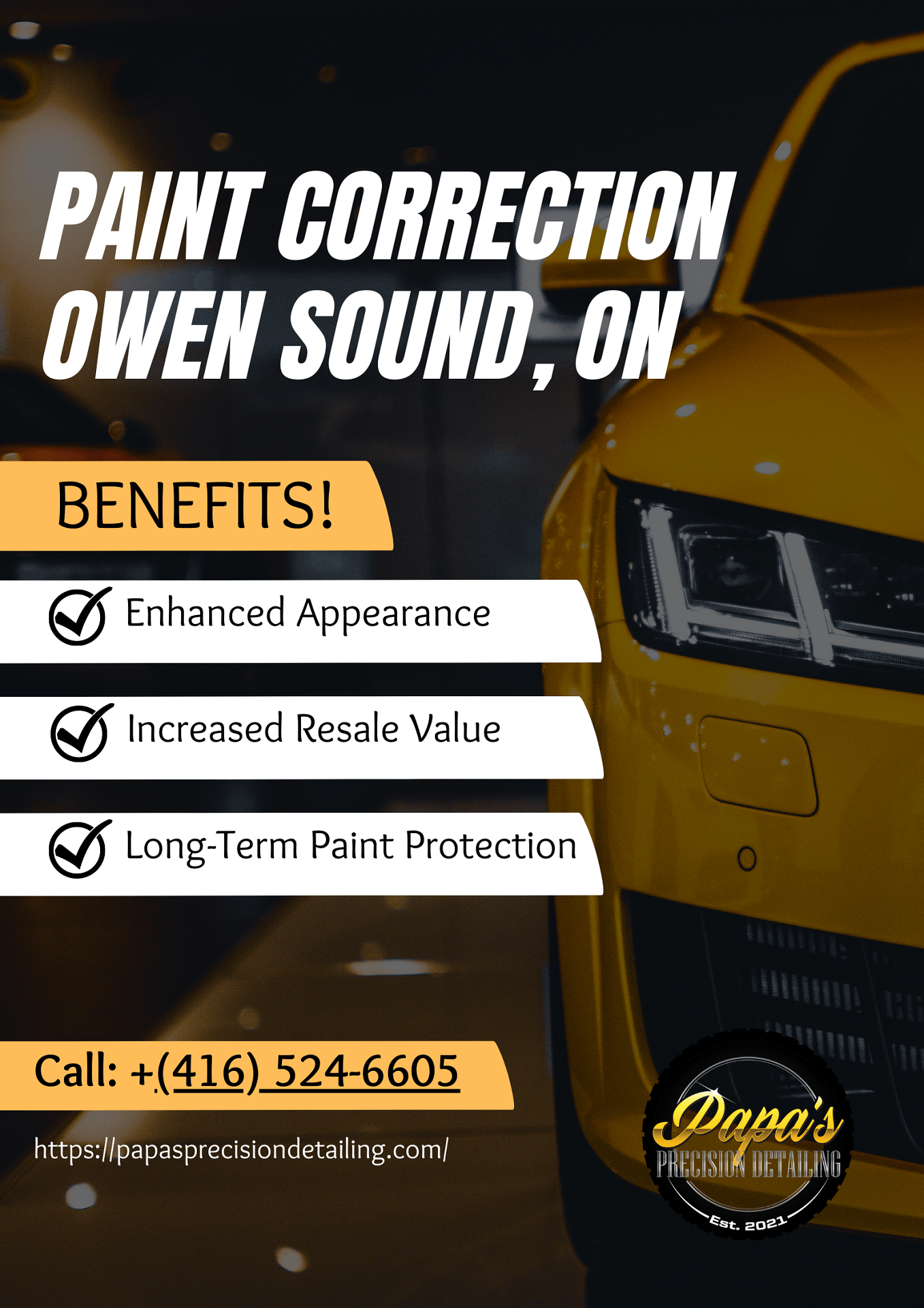 Paint Correction Service near me in Owen Sound, ON